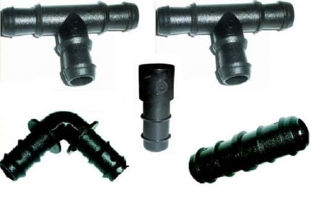 Barbed Plastic Fittings for Irrigation & Aquatics of all types and sizes